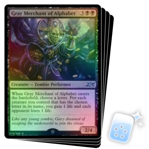 FOIL GRAY MERCHANT OF ALPHABET X4 Unfinity Magic MTG MINT CARD | eBay