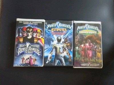 VHS Lot 3 Power Rangers Tapes 1995 Movie/Titanium Ranger/ Time Force | eBay