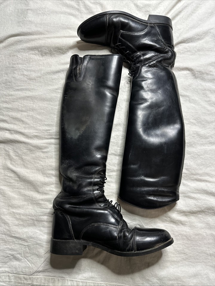 ARIAT Women's Black Field Boot Reg calf Size 8 style 55101 Riding ...