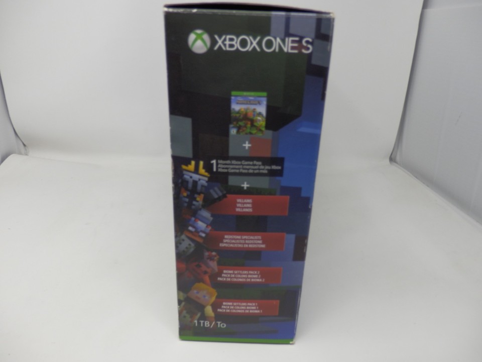 Xbox One S Minecraft 1TB Special Edition BOX ONLY With Cardboard ...