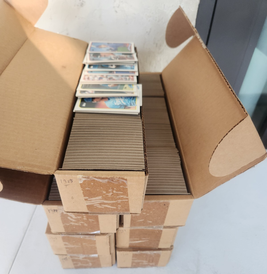 1989 Topps BASEBALL FACTORY BROWN BOX SETS LOT OF 7 COMPLETE SETS WITH ...