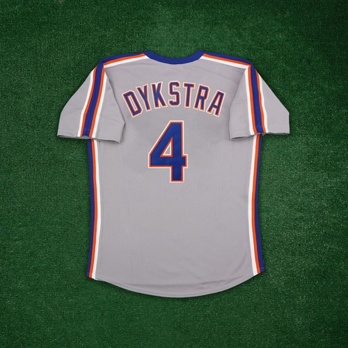 Lenny Dykstra 1988 New York Mets Grey Road Men's Cooperstown Throwback ...