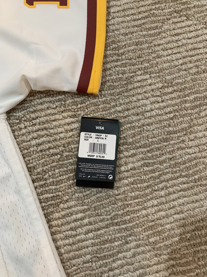 Washington Commanders Authentic NFL Nike Robert Griffin III Jersey ...