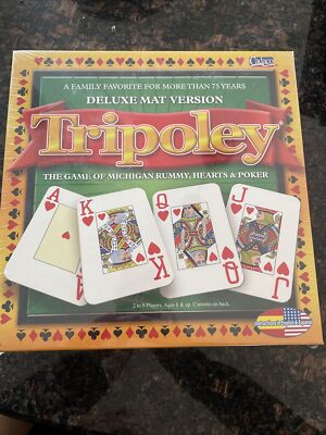 Tripoley Deluxe Mat Version - Michigan Rummy Hearts Poker - 2007 Cadaco ...