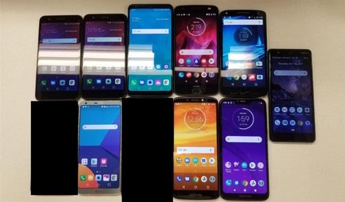 LOT OF 9 VARIOUS PHONES/MODELS - LG, Motorola, Nokia -AT&T Verizon T ...