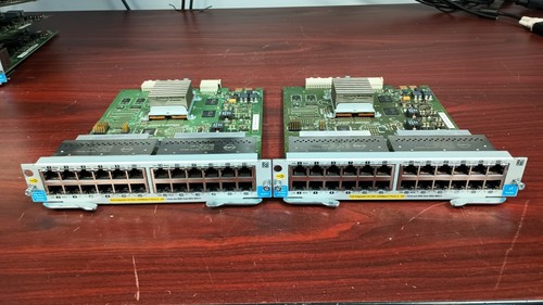 Pair of 2 HP J8702A ProCurve 24-port 10/100/1000Base-T PoE Switch 24p ...