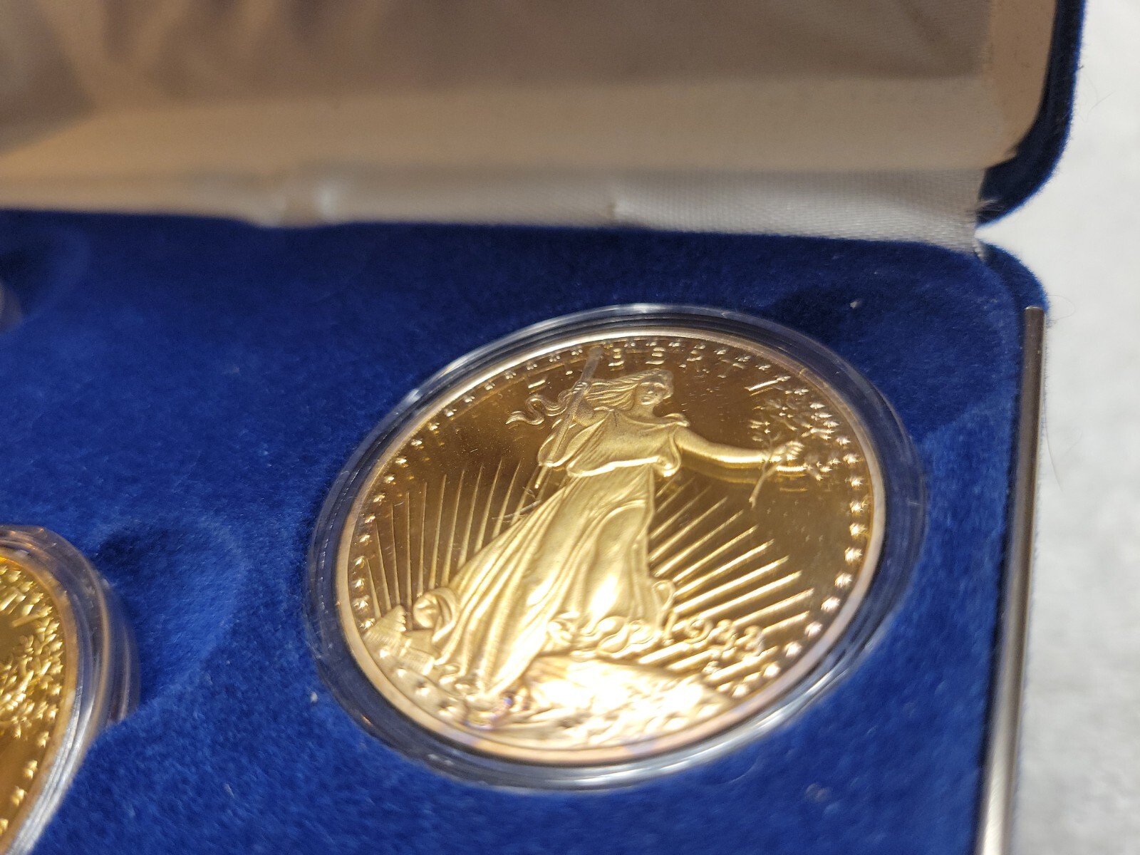 NATIONAL COLLECTOR'S MINT 3 Coin Set w/2 Gold Plated .999 Silver 1907 ...