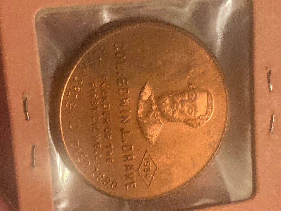 1934 Colonel Edwin Drake Oil Well Titusville, PA First Oil Well Medal ...