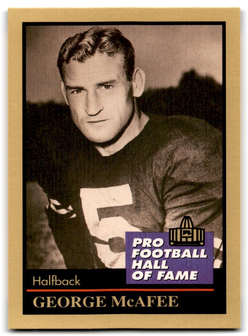 1991 Enor Pro Football Hall of Fame - #95 George McAfee for sale online ...