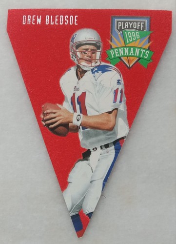 1996 PLAYOFF CONTENDERS PENNANTS DREW BLEDSOE CARD NEW ENGLAND PATRIOTS ...