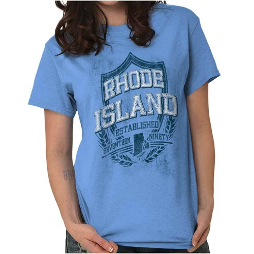 Rhode Island State Motto Souvenir Tourist Ladies TShirts Tees T For ...