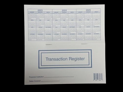 5 Checkbook Transaction Registers 2023 2024 2025 Calendar Check Book ...