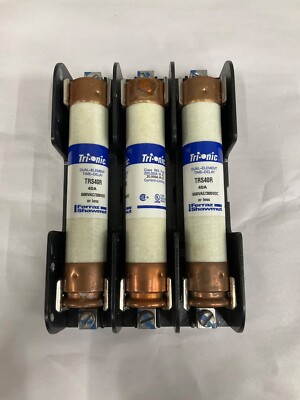 Ferraz Shawmut, TRS40R,3 Fuses, 40 A, With Fuse Block 60608R | eBay