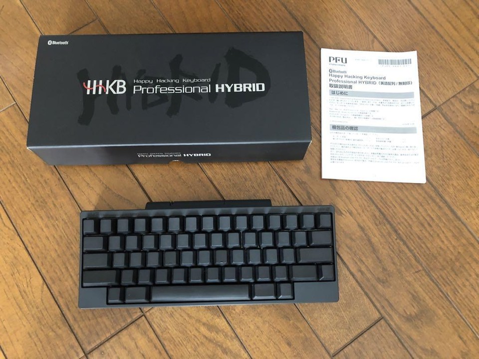 PFU Keyboard HHKB Professional HYBRID Type-S Unengraved Black English ...
