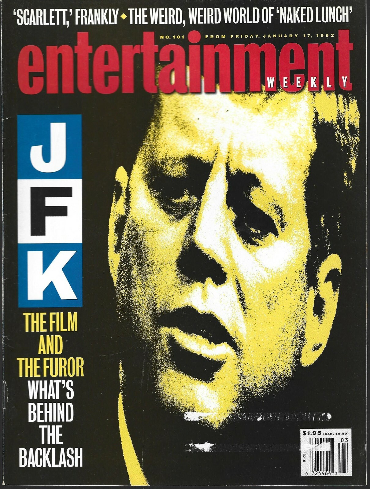 ENTERTAINMENT WEEKLY #101 JANUARY 17, 1992 (VG+) JFK OLIVER STONE FILM ...