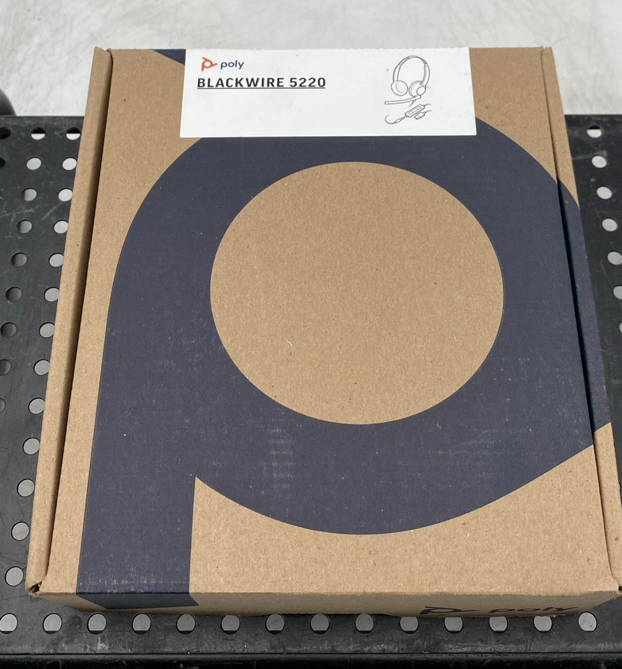 LOT OF 3 Plantronics Poly Blackwire C5220T Dual Headset C5200 USB-C ...