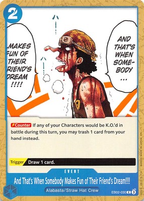 And That's When Somebody Makes Fun EB02-030 C One Piece NM 000234 | eBay