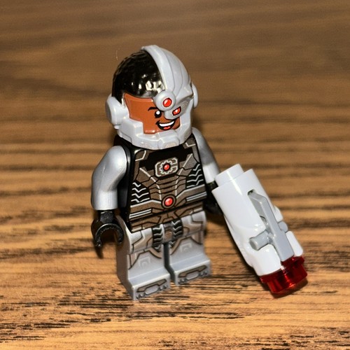 Lego Cyborg Minifigure DC Superheroes 76028 Justice League w/ Weapon | eBay