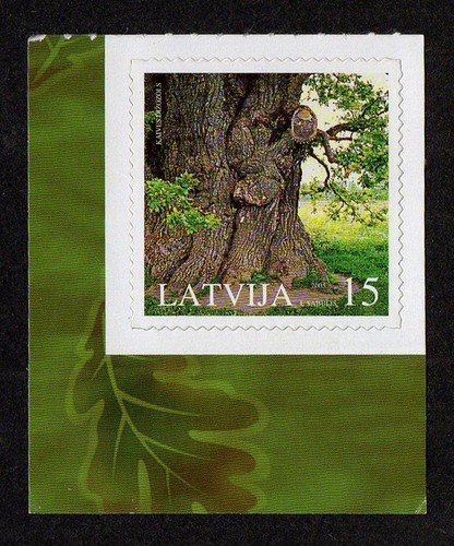 LATVIA, SCOTT # 619, MNH KAIVE OAK TREE, FOREST, SELF-ADHESIVE, YEAR ...
