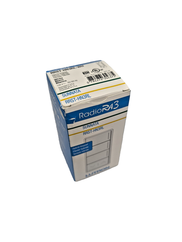 Lutron Sunnata RRST-HN3RL-WH White Radio RA2 RA3 Hybrid Keypad LED ...