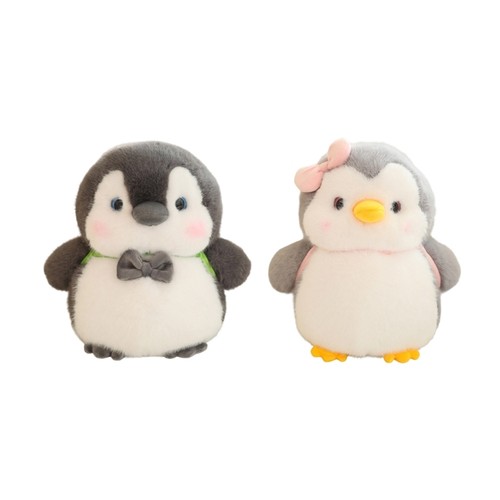 Furry Penguins Stuffed Pillow Plush Toy Cuddle Doll Companion Toy for ...