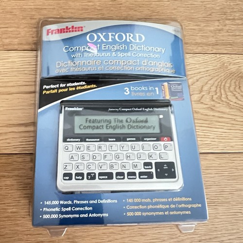 OXFORD Compact English Dictionary Electronic Thesaurus Spell Correction ...