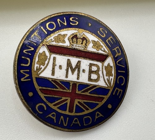 WW1 Canadian Munitions Service Canada IMB Enamel Badge Pin Ottawa | eBay
