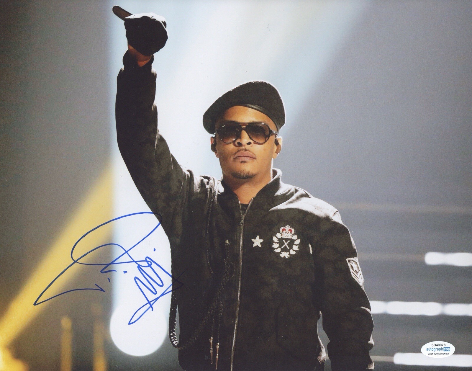 TI T.I TIP HARRIS SIGNED AUTOGRAPH 11x14 PHOTO PICTURE ACOA RAP LIVE ...