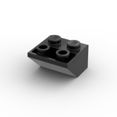 Lego 10x Schrägstein 2x2 slope inverted 3660 schwarz black | eBay.de