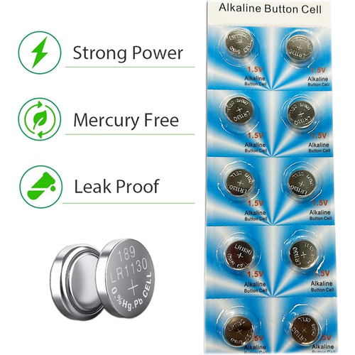 10-pack LR1130 AG10 389 Alkaline Button Cell Batteries 7445057082068| eBay