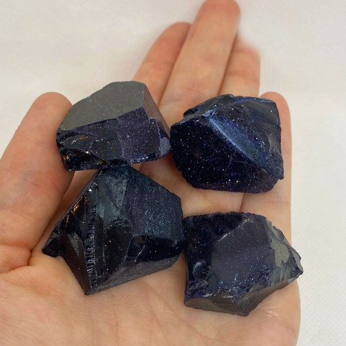 Rough Blue Goldstone Chunks Healing Crystal Mineral Rocks Specimens ...