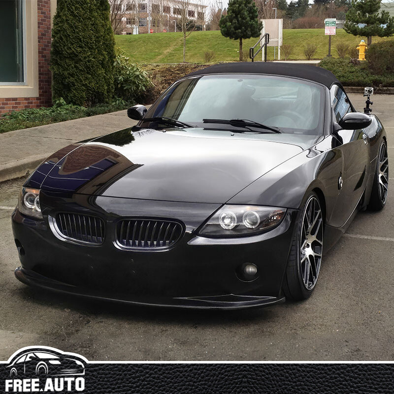 Fits 02-05 BMW Z4 E85 Euro Front Bumper Lip Spoiler DS Style Unpainted ...