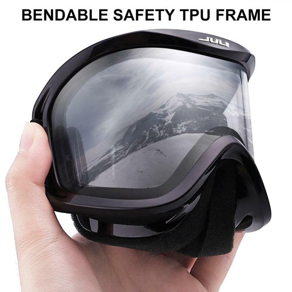 Juli Ski Goggles,Winter Snow Sports Snowboard Black Frame Clear(VLT 83% ...