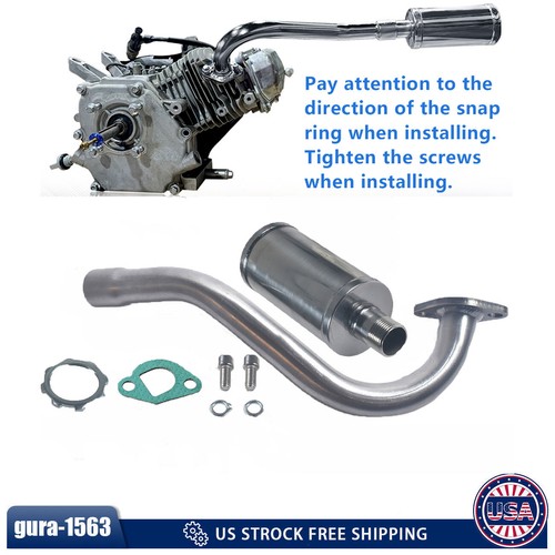 Exhaust Header Pipe for Predator 196cc 212cc GX160 GX200 Go Kart | eBay
