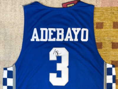 Bam Adebayo Signed Autograph Kentucky Wildcats NCAA Jersey NBA Miami ...