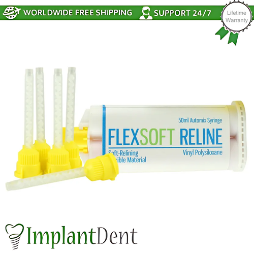 Flex Soft Reline Denture With Primer Set Silicone Based Relining ...