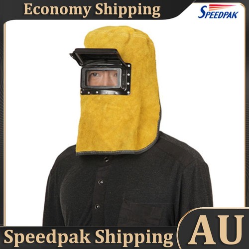 Welder Eyes Mask Cow Leather Welding Protect Lens Glasses Safe Hood ...