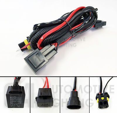 NEW HID Relay Harness 9005 9006 12V 35W Anti-Flicker Wiring Upgrade Kit ...