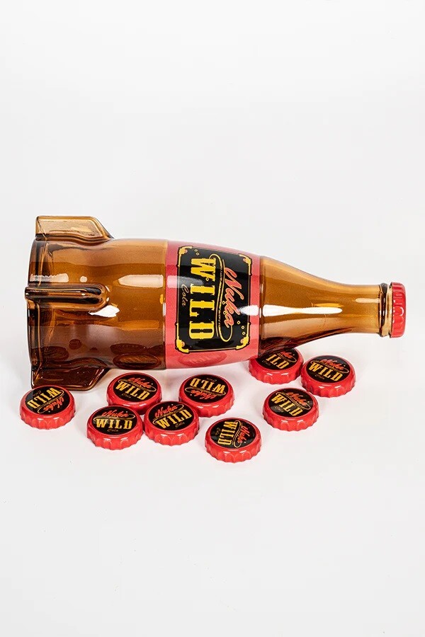 Fallout Nuka Cola Wild Glass Rocket Bottle & 10 Caps Official NEW | eBay