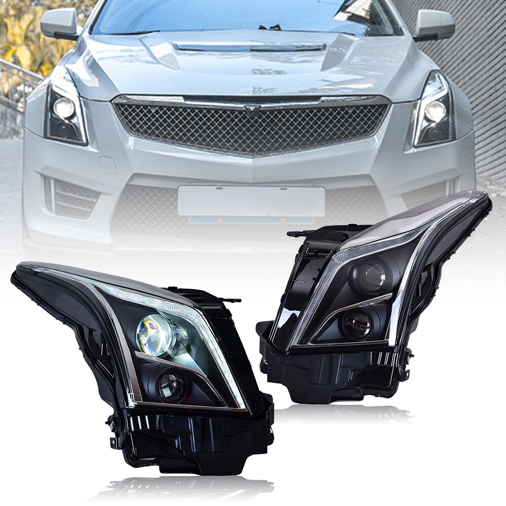 For Cadillac ATS 2013-2019 LED Headlight Replace OEM HID LED DRL ...
