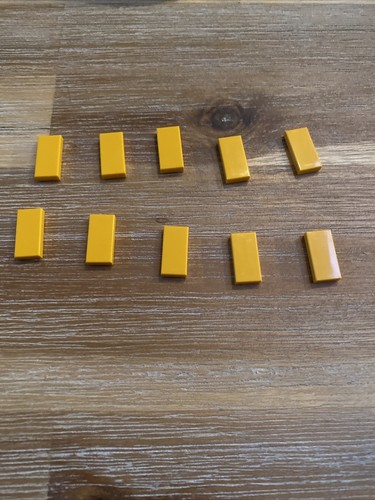 10 Pièces 4622062 Lego FLAT TILE 1X2 - Flame Yellowish Orange | eBay