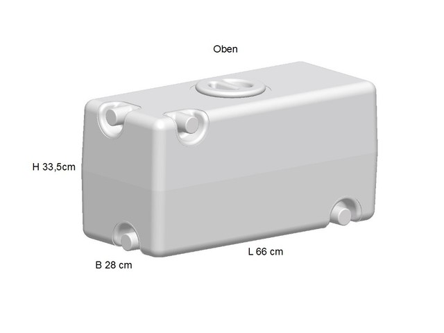 Wassertank Frischwassertank Abwassertank 55 L Wohnmobil Wohnwagen Boot ...