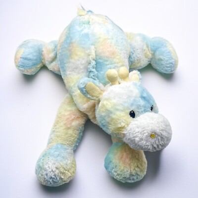 GUND Pastel Tie Dye Giraffe Plush Floppy Laying RAFFLE 58003 Rainbow ...