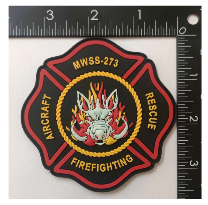 MARINE CORPS MWSS-273 AIRCRAFT RESCUE FIREFIGHTING PVC PATCH HOOK ...
