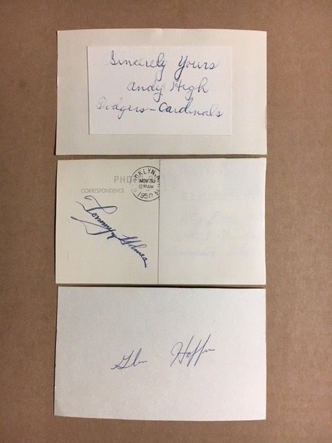 Andy High Brooklyn/Cards/Cin Signed/Mounted Postcard(Back) JSA ...