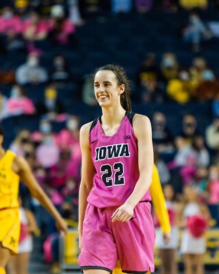 Caitlin Clark IOWA Basketball #22 PINK JERSEY 8 x 10 Photo | eBay