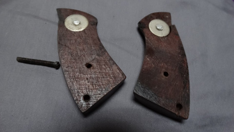 Wood Grips for INA Brazil Tiger .32 S&W Long Revolver | eBay