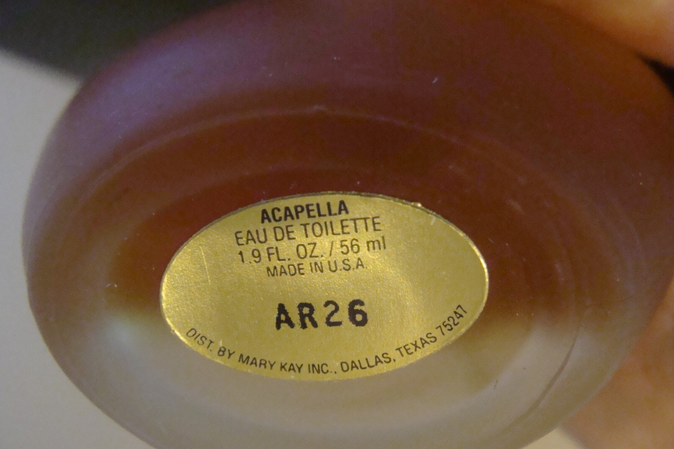 Vintage NEW Mary Kay Fragrance ACAPELLA Eau De Toilette 1.9oz NIB RARE ...