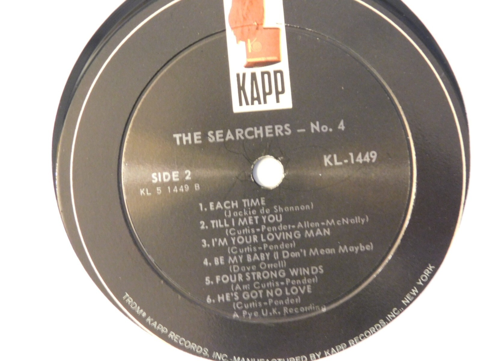 LP The Searchers No. 4 in shrink Kapp Records KL 1449 Mono | eBay