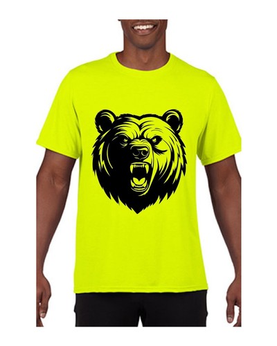 Grizzly Bear Mad Face T-Shirt Wild Hunter Wildlife Montana Wilderness 4 ...